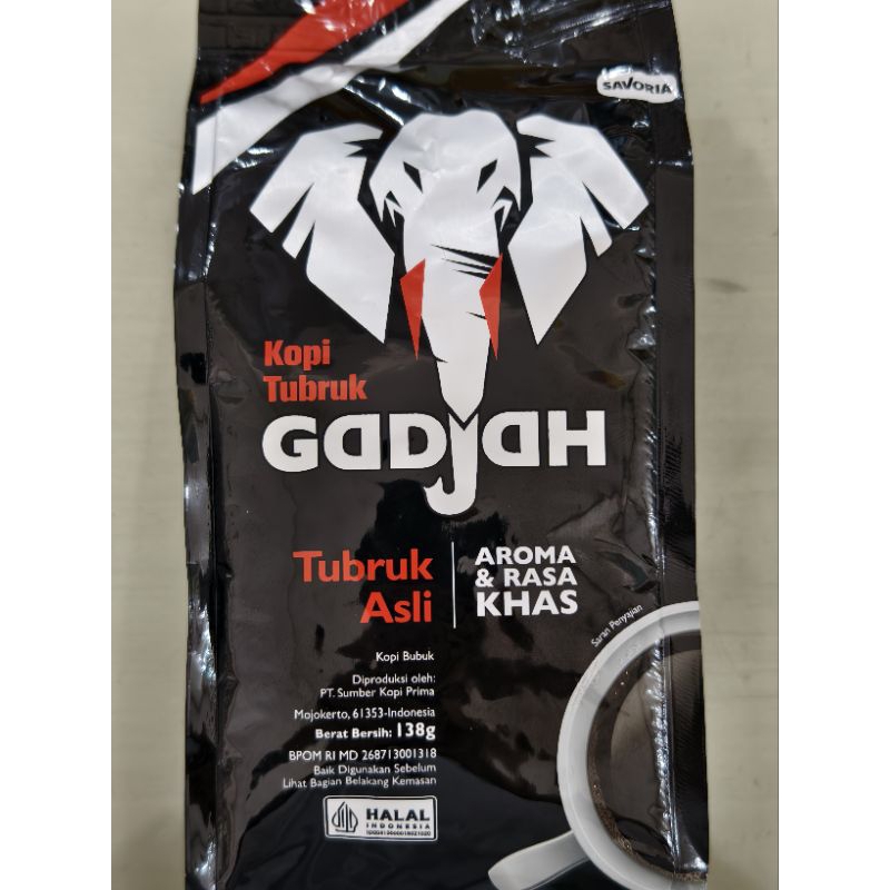 Jual KOPI GADJAH 138Gr KOPI TUBRUK ASLI | Shopee Indonesia