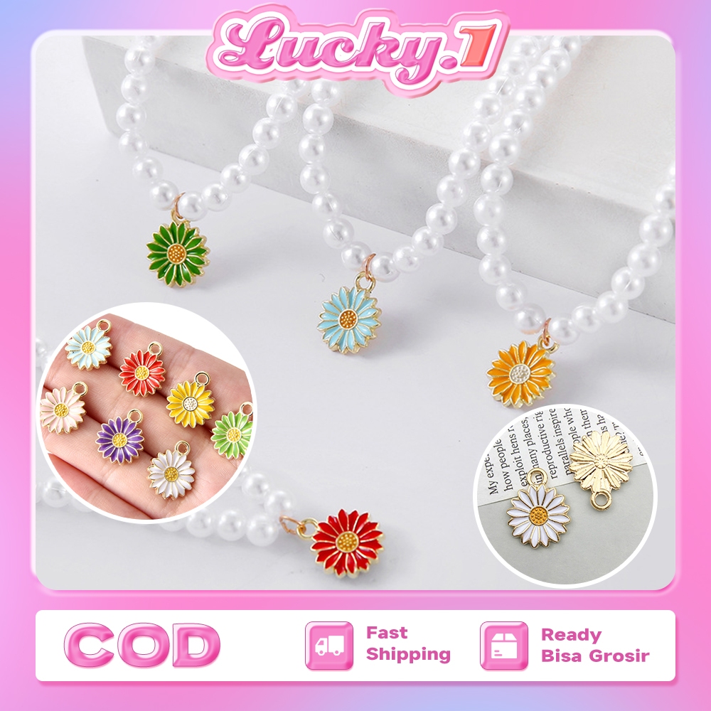 Jual 5pcs / Kantong Liontin Bunga Daisy Kecil Bahan Alloy Untuk DIY ...