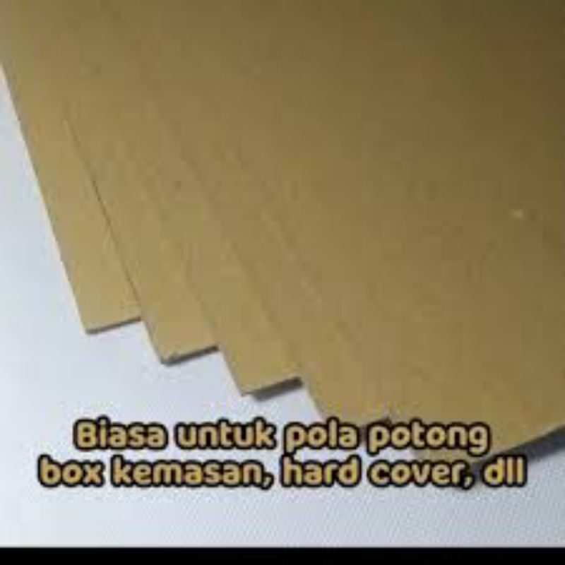 Jual KERTAS KARTON BOARD NO.50 PLANO UKURAN 77X66CM YELLOW BOARD ...
