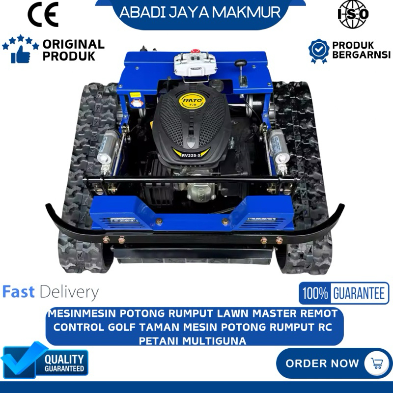 Jual mesin potong rumput lawn master remot control golf taman mesin ...