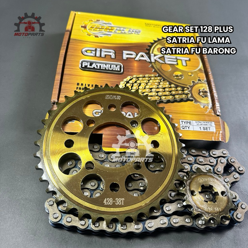 Jual GEAR GIR SET GEAR GIR PAKET SATRIA FU 150 LAMA BARONG 14 38T 428H ...