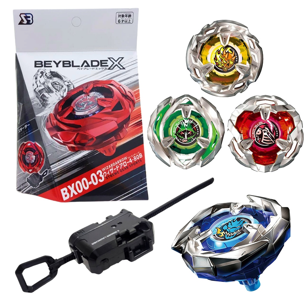 Jual Mainan Gasing Beyblade X sudah termasuk launcher Pemutar merk SB ...