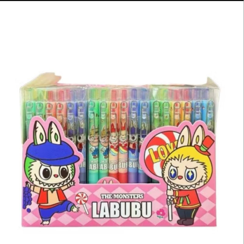 Jual Pulpen cetek gel labubu Sanrio gel pen lucu labubu bolpoin labubu ...