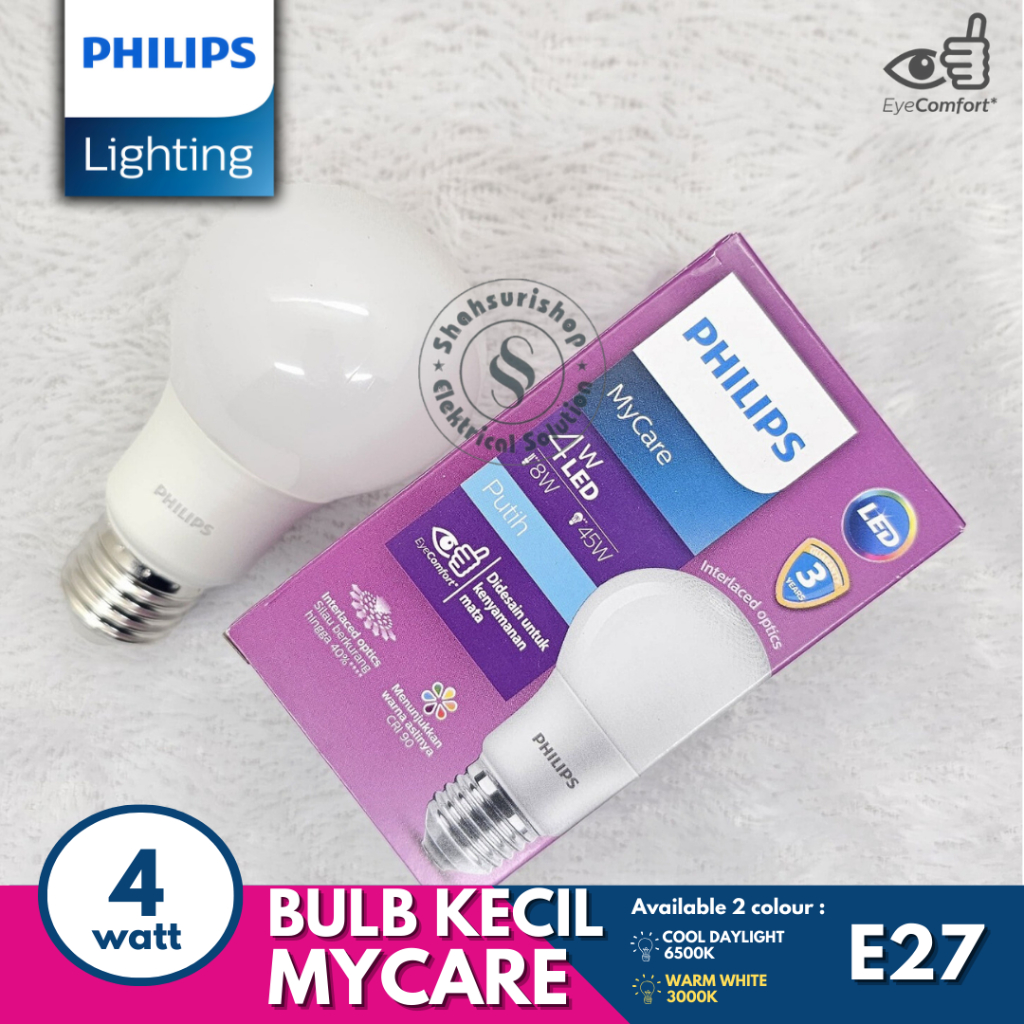 Jual PHILIPS LED BULB 4W 4 W WATT KECIL MINI | Shopee Indonesia