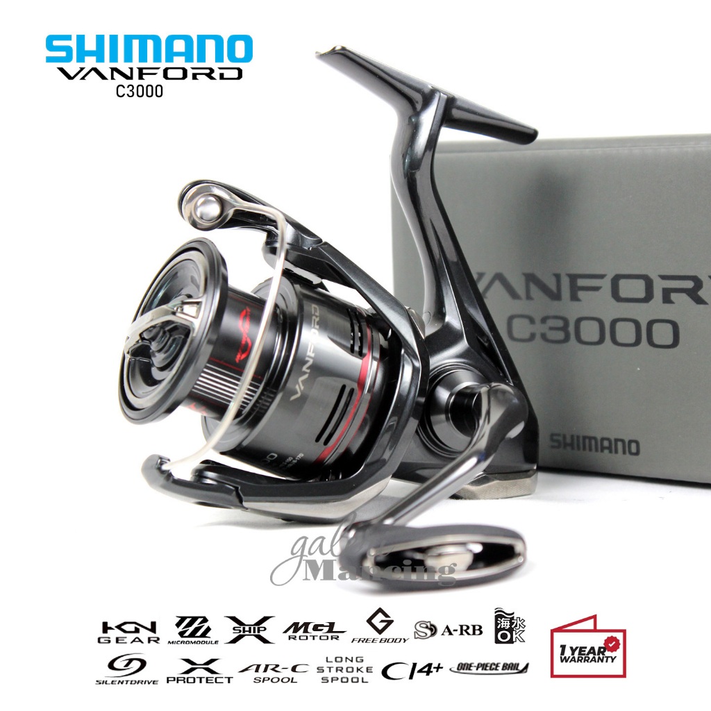 Jual Reel Shimano VANFORD NEW 2024 500 || 2500HG || C3000 || C3000XG GARANSI RESMI SHIMANO 1 ...