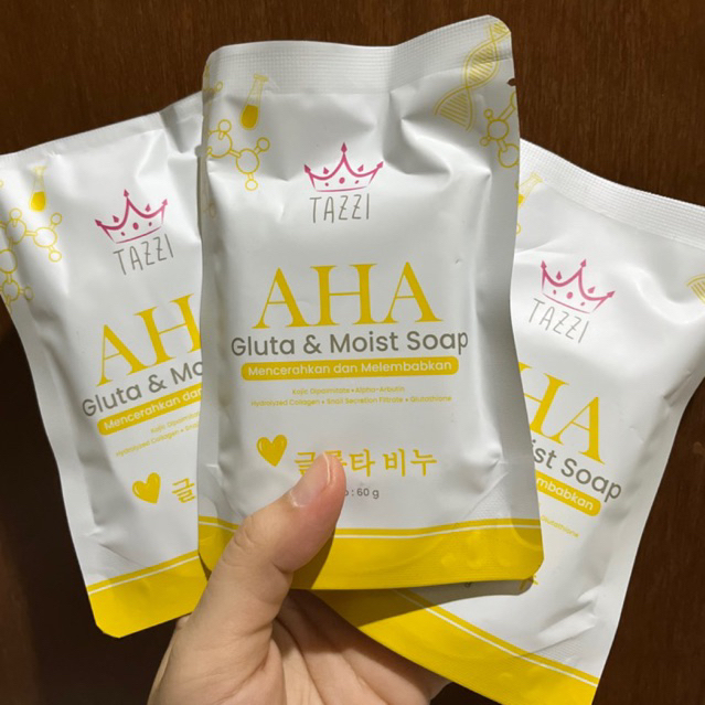 Jual 3 PCS SABUN AHA KUNING (tiga sabun kuning tazzi) | Shopee Indonesia