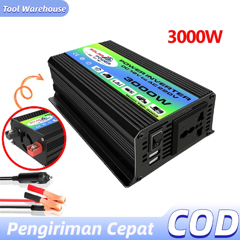 Jual Mobil Inverter Sine Wave Baru Converter 12V DC Ke 220V AC Power ...