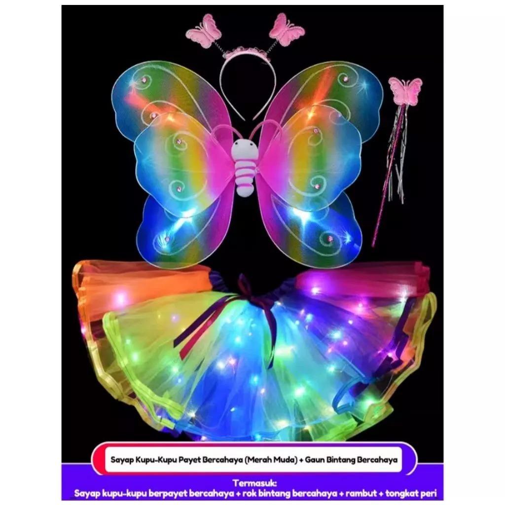 Jual Sayap kupu kupu/Hadiah Tongkat Sihir Anak-anak/sayap peri anak ...
