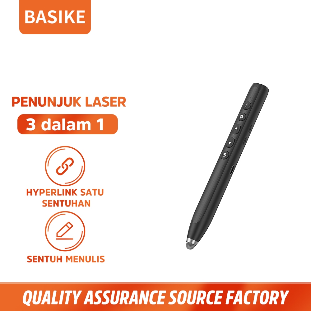Jual BASIKE Laser Pointer Pen Presentasi Wireless Dapat ditulis layar ...