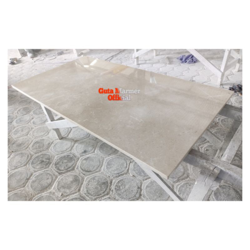 Jual Table Top || Daun Meja Batu Marmer Putih Glosy Mengkilat Ukuran ...