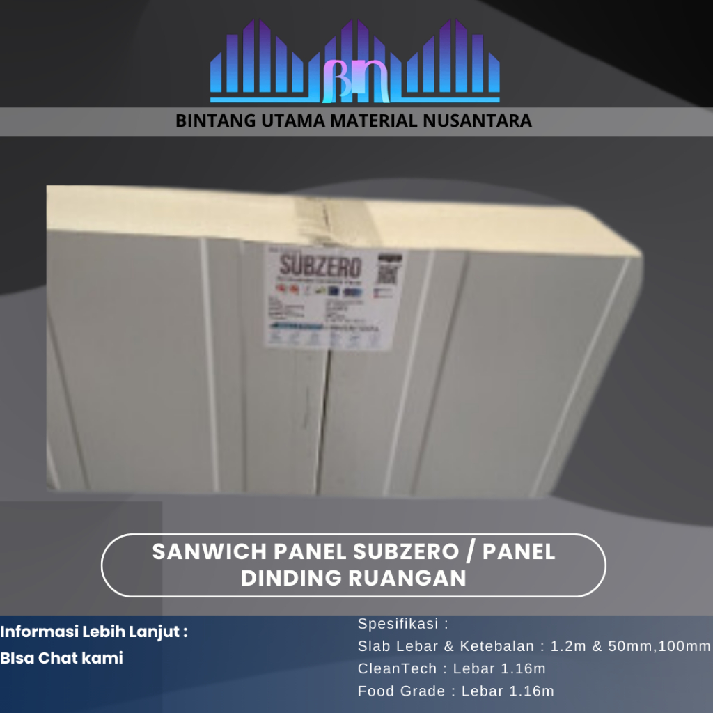 Jual Sanwich Panel SUBZERO Panel Dinding Ruangan | Shopee Indonesia