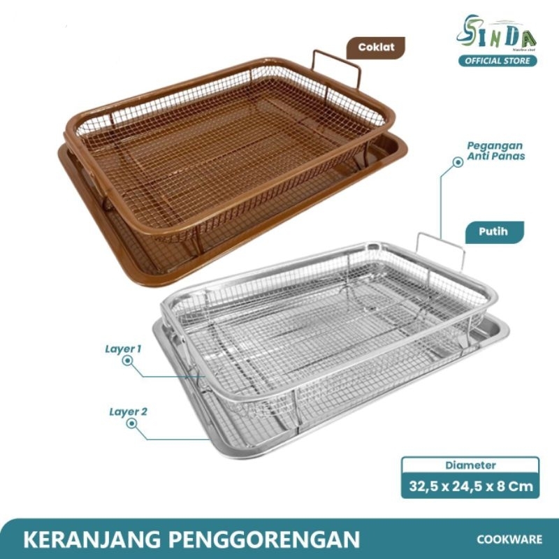 Jual peniris minyak gorengan / baking tray multifungsi | Shopee Indonesia