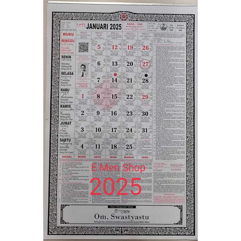 Jual KALENDER BALI I Kt. Bambang Gede Rawi | Shopee Indonesia
