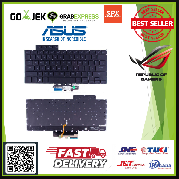 Jual KEYBOARD FRAME LAPTOP ASUS ROG Zephyrus G14 GA402 GA402RK ORI NEW ...