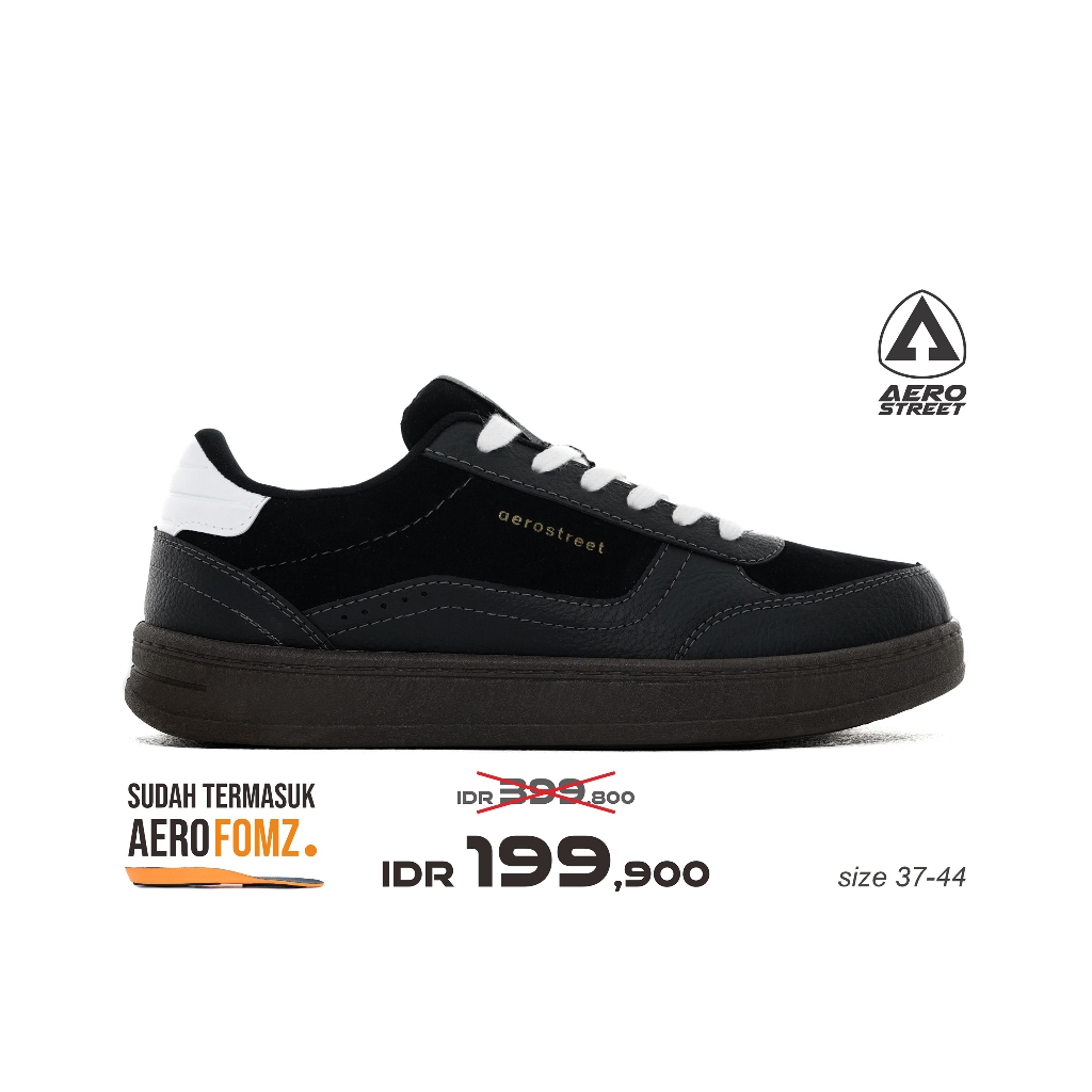 Jual Aerostreet 37-44 Austin Coklat Tua Hitam Hitam - Sepatu Sneakers ...
