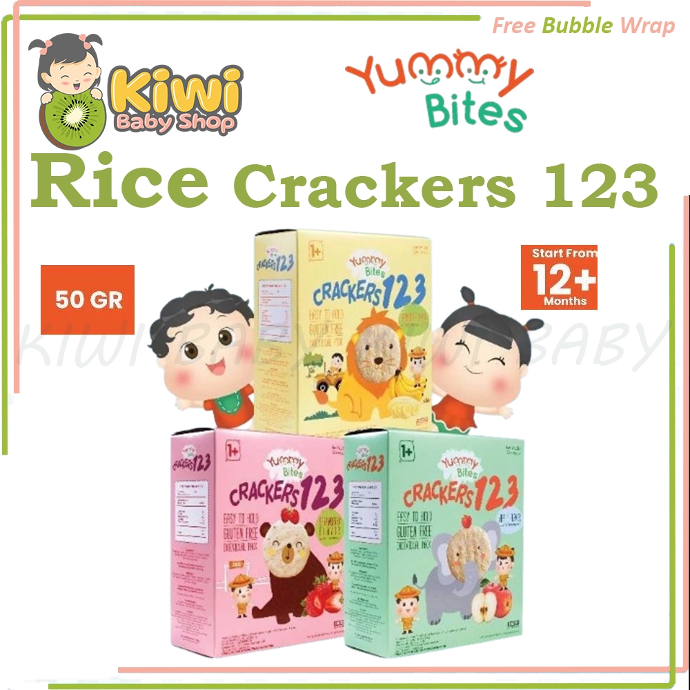 Jual Yummy Bites Rice Crackers 123 / Snack Cemilan Bayi | Shopee Indonesia