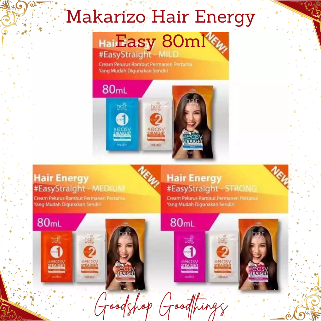 Jual Makarizo Hair Energi Easy Straight 80ml Mild / Medium / Strong ...