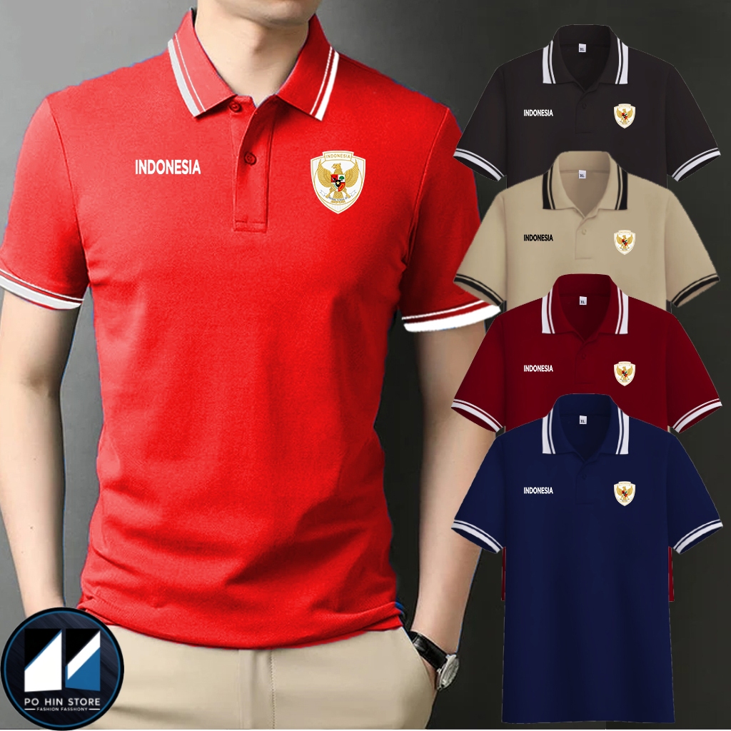 Jual Polo Timnas Indonesia Logo / Kaos Timnas Indonesia / Polos Shirt ...
