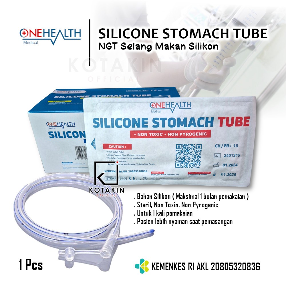 Jual NGT Silicone Onehealth / Stomach Tube Silicon / Selang Makan ...