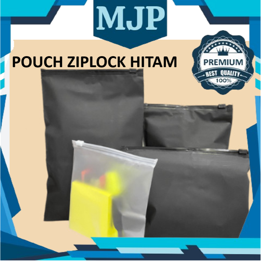 Jual Pouch Zip Lock Travel Bag Hitam by MJP Mart | Shopee Indonesia