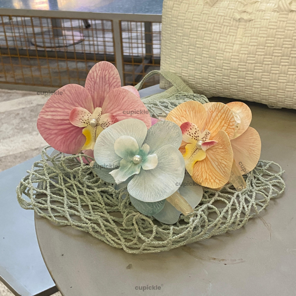 Jual Orchid Hair Claw - Jepit Jedai Bunga Anggrek | Shopee Indonesia