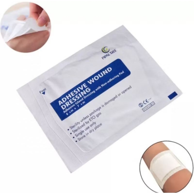 Jual plester luka 6x7cm adhesive wound dressing mirip opsite post op ...