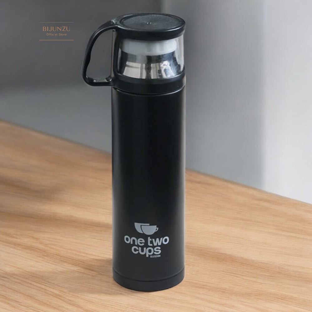 Jual Botol Minum Tahan Panas dan Dingin Termos Air Mini One Two Cups ...