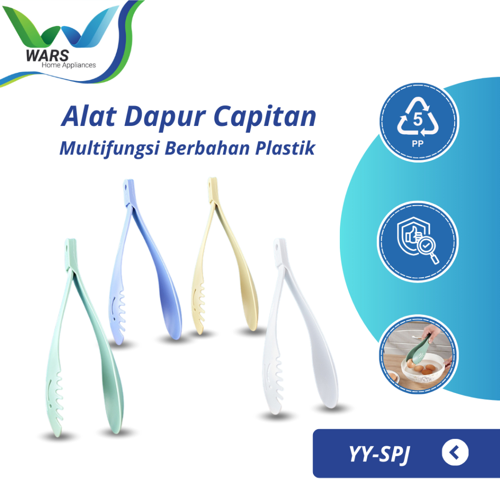 Jual WARS Capitan Dapur Masak Multifungsi Plastik Food Tongs Kitchen ...