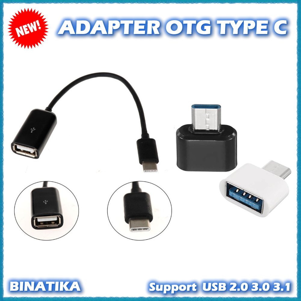 Jual Adapter OTG Type C to USB PORT 2.0 3.0 3.1 OTG Type-C Plug ...