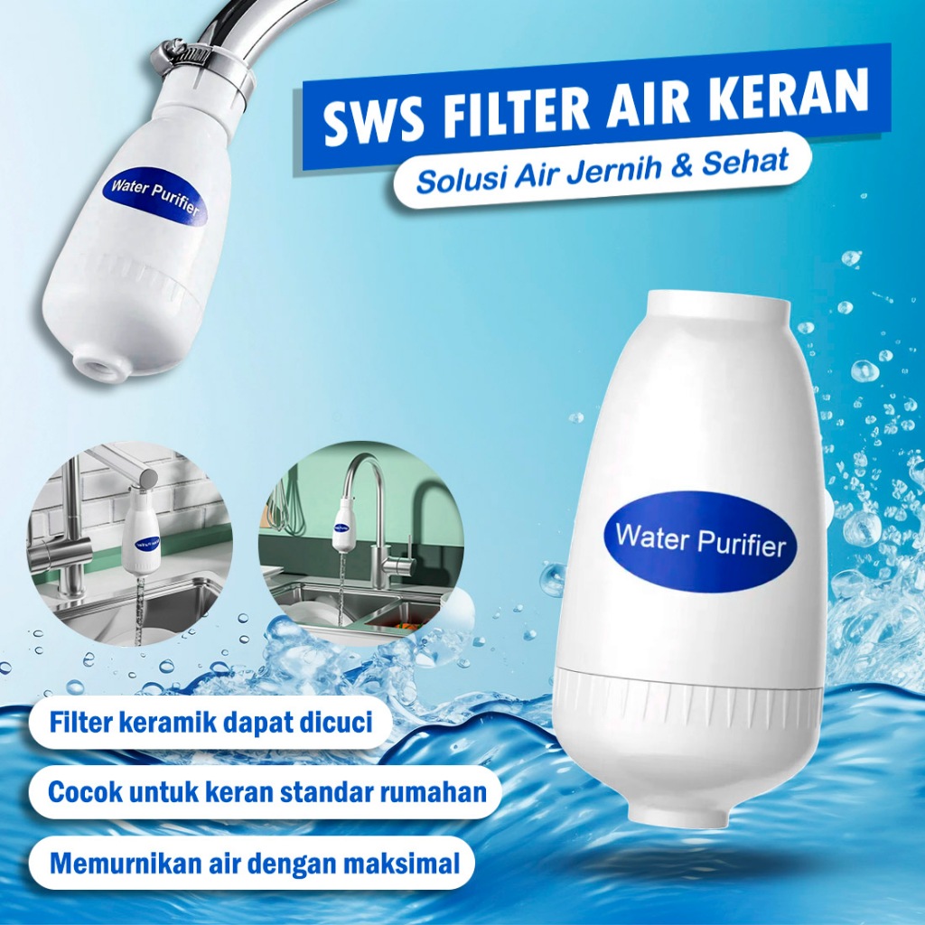 Jual SWS Water Purifier Filter Air Keramik – Saringan Keran Air Model ...