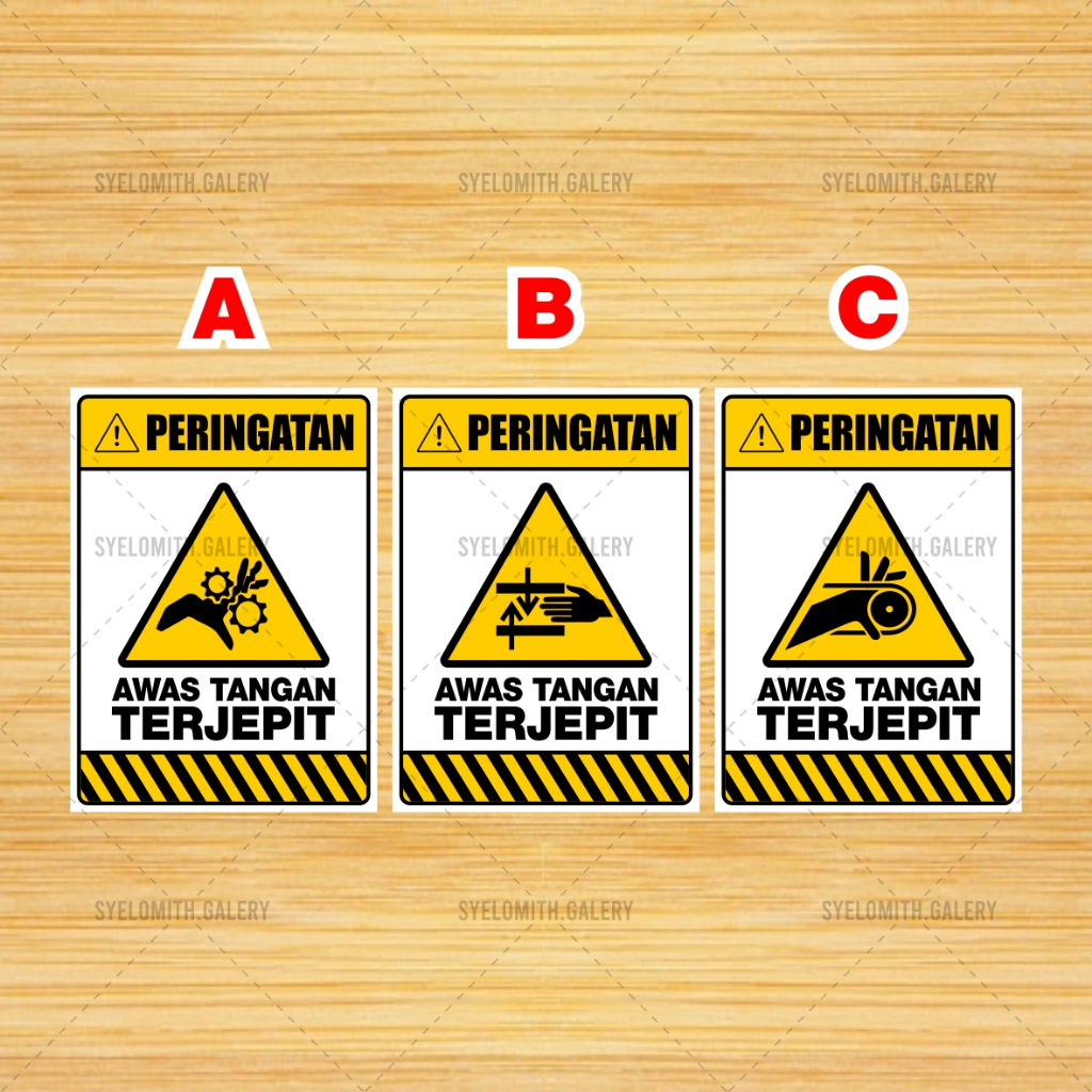 Jual Stiker Awas Tangan Kejepit Sticker Awas Tangan Kejepit | Shopee ...