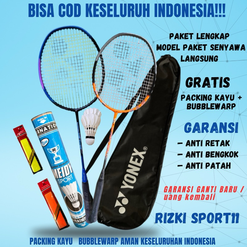 Jual RAKET BADMINTON BULUTANGKIS SIAP PAKAI LENGKAP RAKET + TAS ...