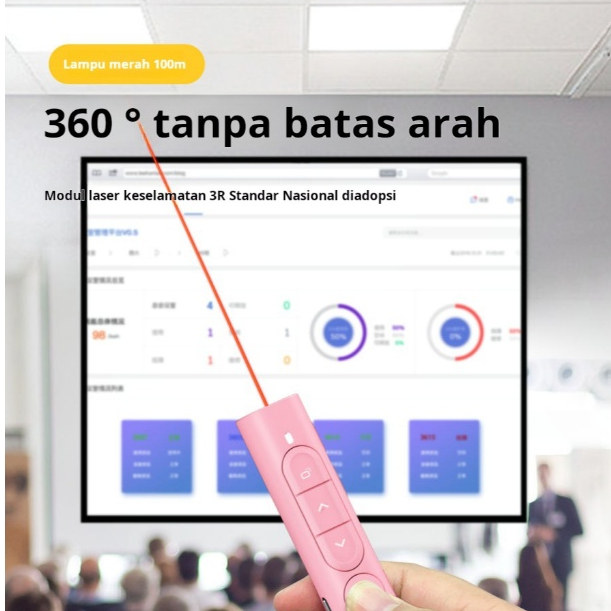 Jual [COD]2.4GHz Laser Pointer + Presenter Wireless USB Pen Laser ...