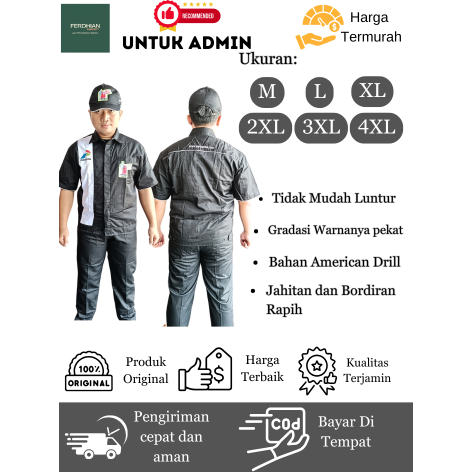 Jual BAJU SERAGAM ADMIN SPBU PERTAMINA - SERAGAM HITAM SPBU PERTAMINA ...
