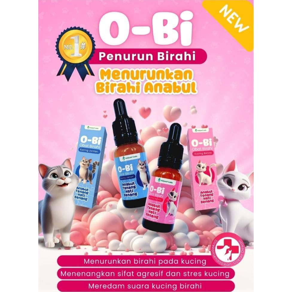 Jual O-BI Obat Penurun Birahi Kucing-Obat Penurun birahi Jantan -Betina ...