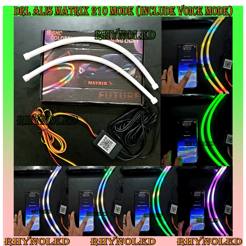 Jual ORIGINAL DRL RGB MATRIX MOTOR 30CM UNIVERSAL MERK SXC ALIS 30 CM ...