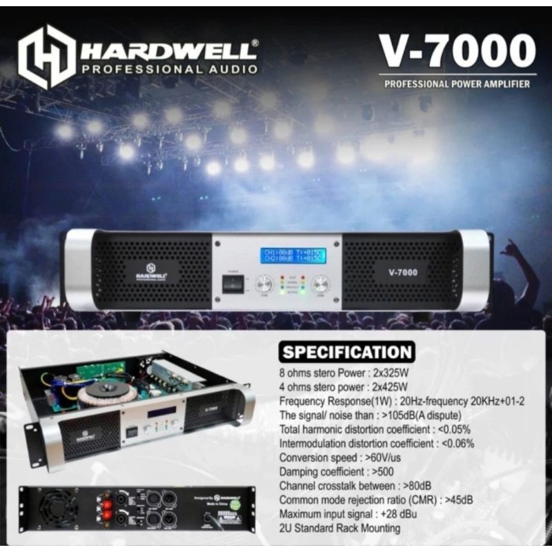 Jual power amplifier hardwell v7000 v 7000 original | Shopee Indonesia