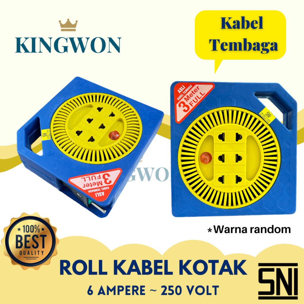 Jual ROLL KABEL MINI 3M 5M 7.5M BOX KABEL COLOKAN LISTRIK OLOR ...