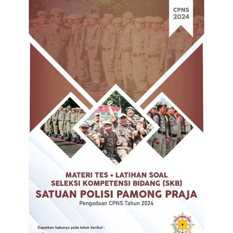 Jual SATPOL PP - Buku Seleksi Kompetensi Bidang (SKB) CPNS PPPK 2024 - Materi + Soal + Bimbingan ...