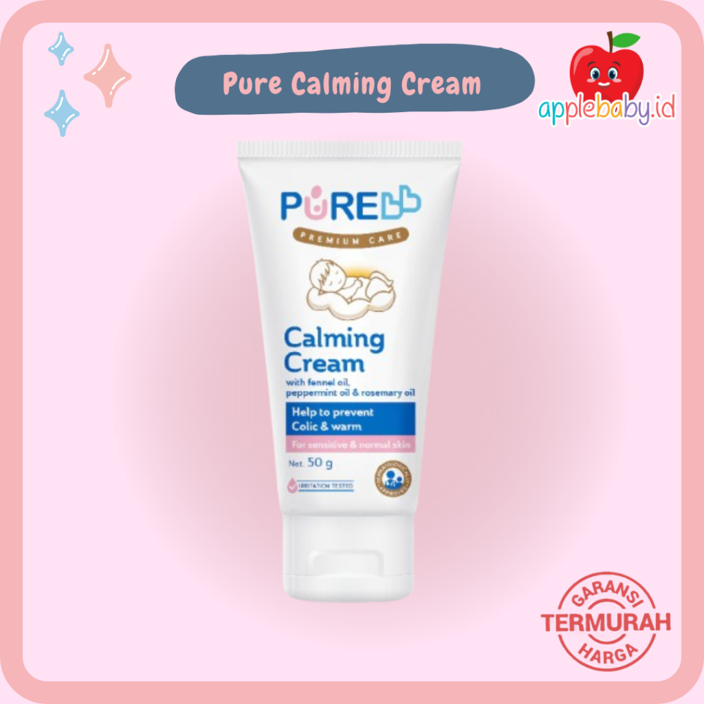 Jual Pure BB Calming Cream Baby Rub Cream Anti Colic | 50 GR | Shopee ...