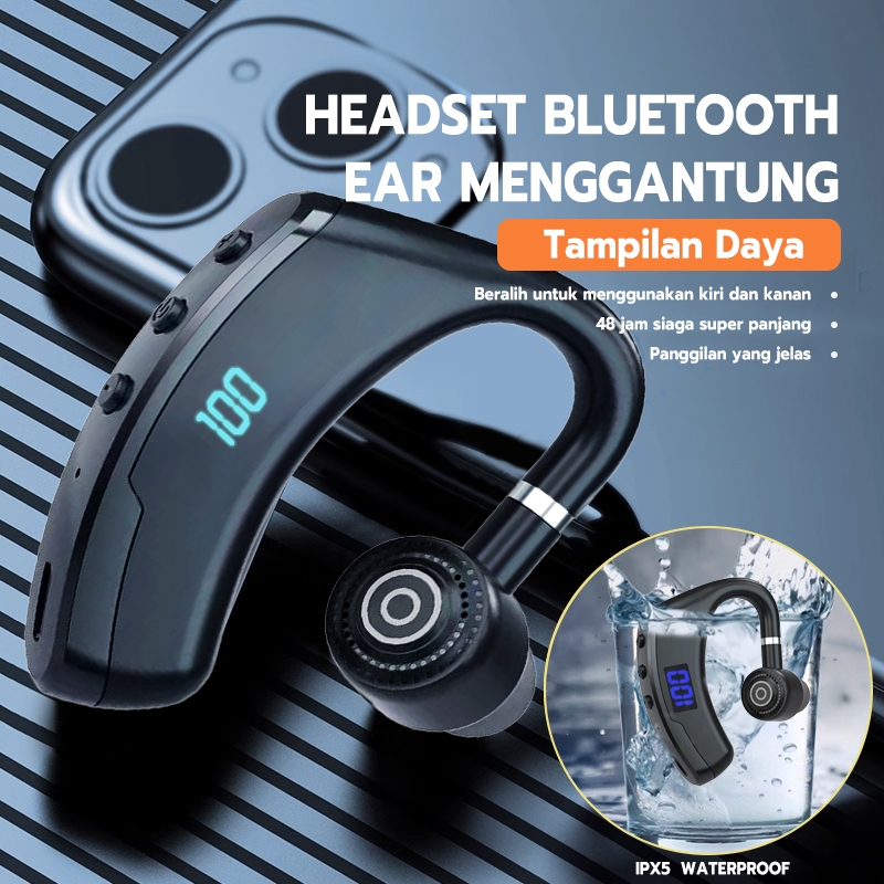 Jual Headset Bisnis Olahraga Satu Telinga Bebas Genggam Bass Berat 8D ...