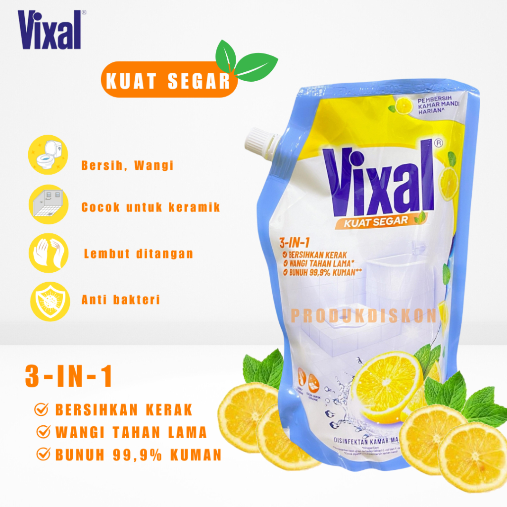 Jual VIXAL Disinfektan Kamar Mandi Refill 600 ml | Shopee Indonesia