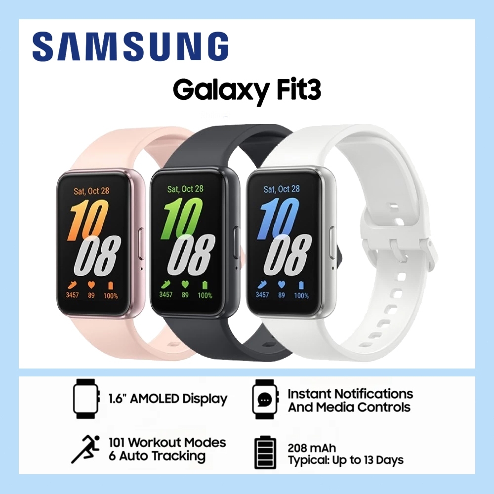 Jual Samsung Galaxy FIT 3 Smart Band Bluetooth Waterproof Fiess Tracker ...