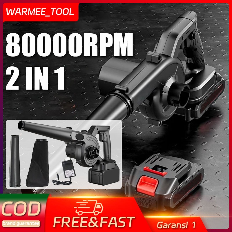 Jual WARMEE Blower kipas angin besar 80000RPM 2IN1 Blower mini portable ...