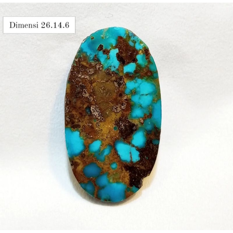 Jual Batu Pirus Persia Original Biru Serat Emas | Shopee Indonesia