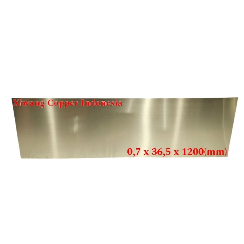 Jual Plat Kuningan Tebal 0,7mm uk.36,5 x 1200(mm) | Shopee Indonesia