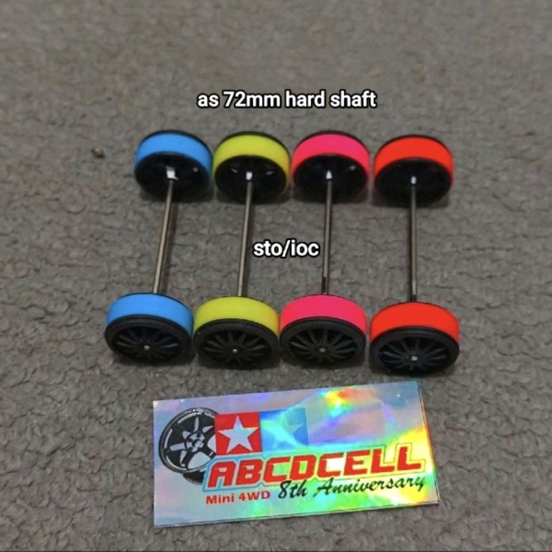 Jual tamiya ban sto bubut medium hard Shaft 72mm 2 warna 30 70 bisa ...