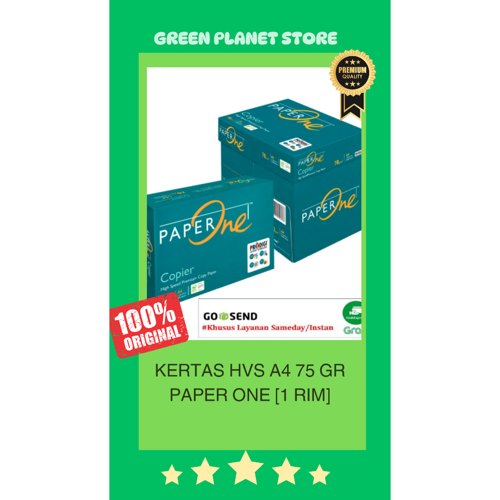 Jual Kertas HVS A4 75 gr Paper One [1 rim] | Shopee Indonesia