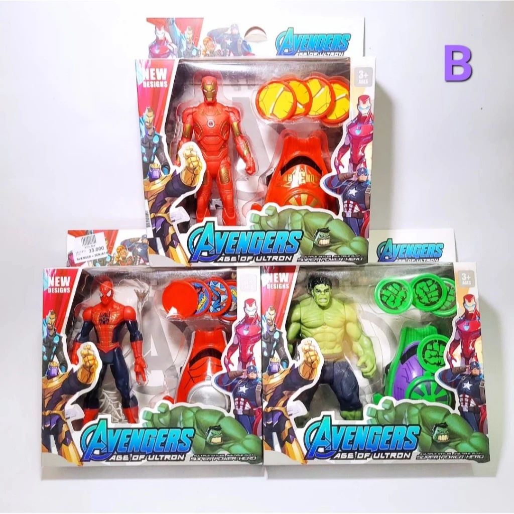 Jual [BISA COD] MARVEL SPIDERMAN DISK SHOOTER GUN (Mainan Anak Cosplay ...