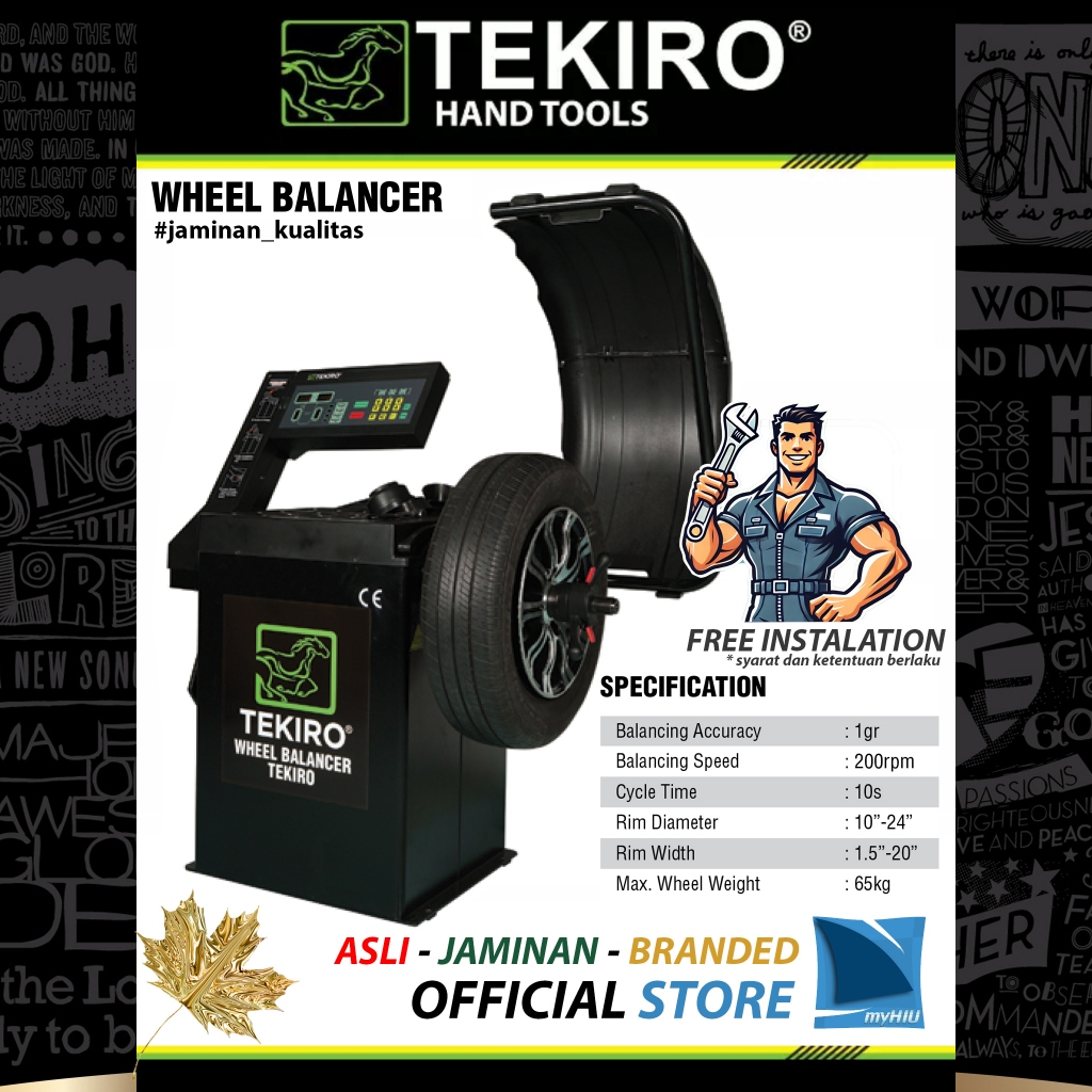 Jual Mesin Balancing Ban Mobil Akurasi Tinggi - Digital Monitor Wheel ...